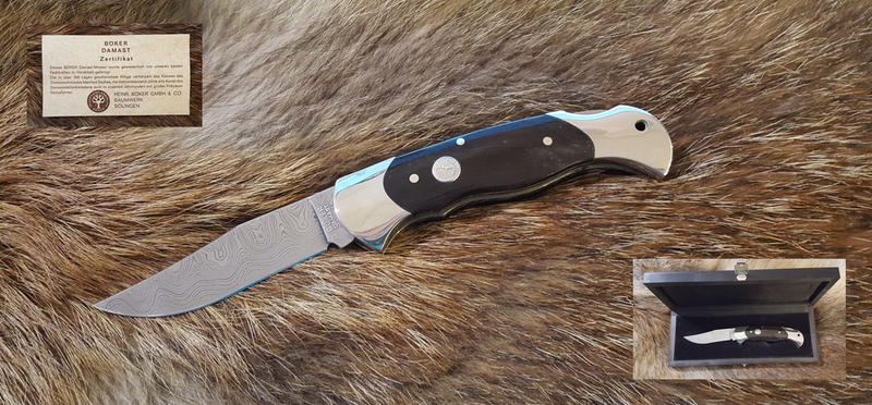 BÖKER SCOUT MANFRED SACHSE - DAMASCUS KNIVES - ALL KNIVES - VINTAGE ...
